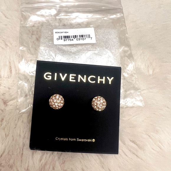 Givenchy | Jewelry | Givenchy Earrings With Swarovski Crystal Ear Studs ...